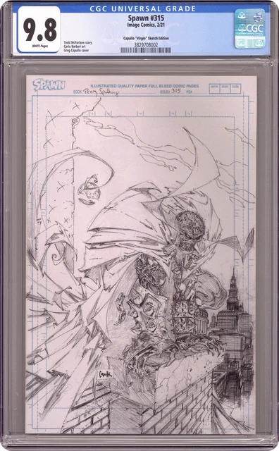 SPAWN #315D CAPULLO Croquis 1:50 Variante Cgc 9.8 2021 EUR 321,96 ...