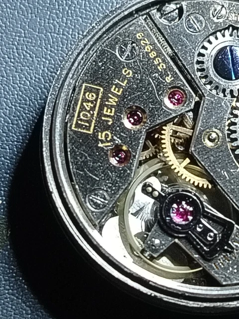 RARE VINTAGE RONE Sportsmans Watch Swiss 15 Jewel Denisteel Case ...