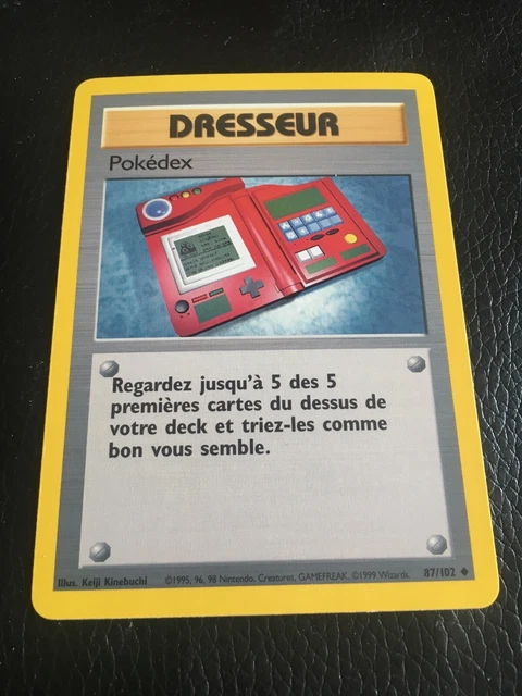 CARTE POKÉMON POKÉDEX 87/102 EDITION 2 ED2 Set de Base VF FR Dresseur ...