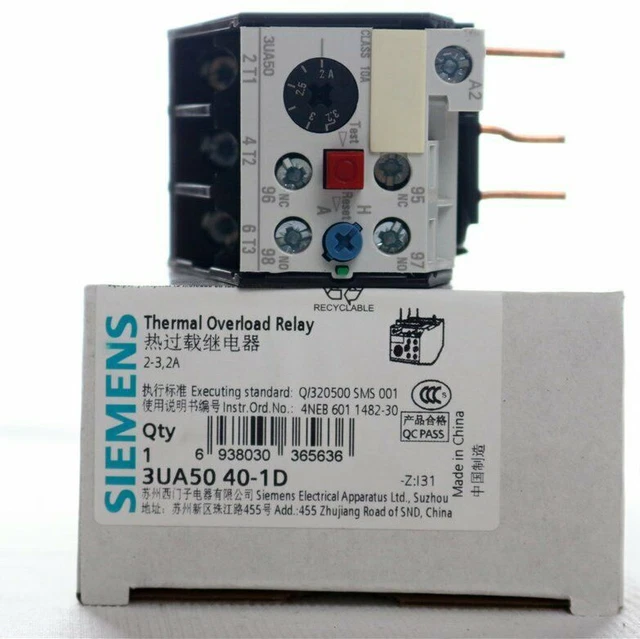 ONE NEW SIEMENS In Box Overload Relay 3UA5040-1D FAST SHIP $59.80 ...