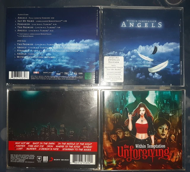 2X CD+DVD: WITHIN TEMPTATION : Angels+Unforgiving /Gothic/Symphonic ...