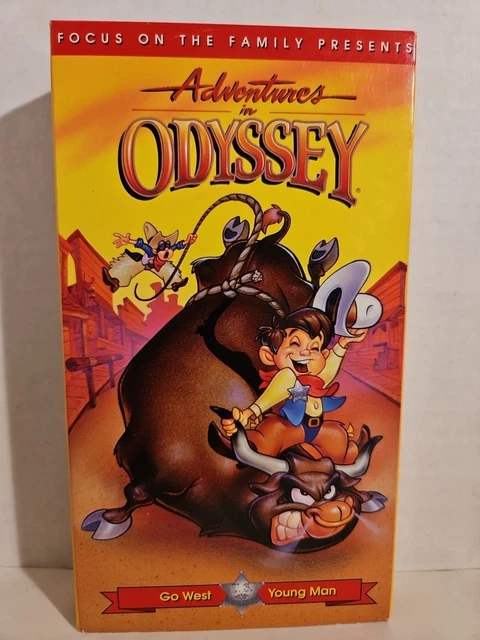 ADVENTURES IN ODYSSEY Go West Young Man, Vhs Tape Children Animated ...