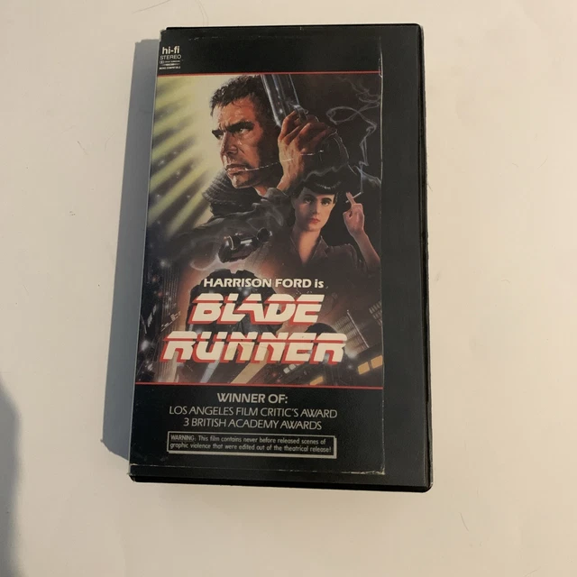 BLADE RUNNER VHS 1982 Nelson Entertainment Unrated Harrison Ford Wth ...