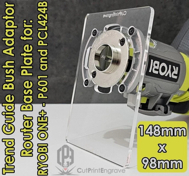 RYOBI ONE+ 18V P601 PCL4424B Trimmer Router Trend Guide Bush Adaptor ...