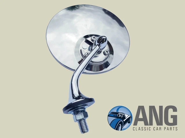 JAGUAR XK120, XK140, Xk150 Chrome Left Hand Lucas 406 Type Wing Mirror ...