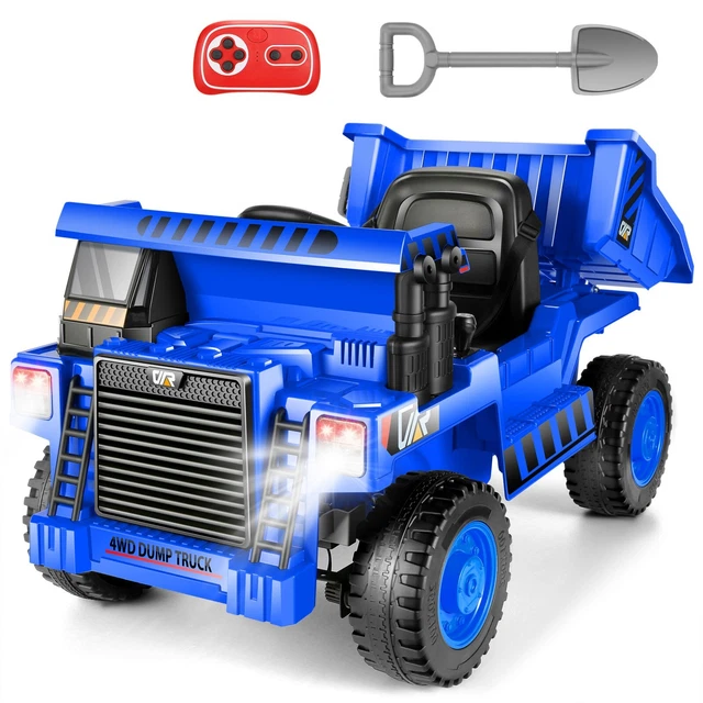 12V BATTERY KIDS Ride On Dump Truck RC Construction Tractor w/ Electric ...
