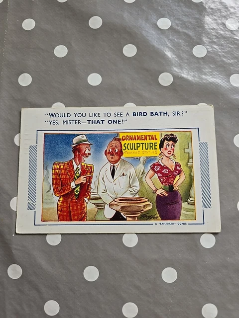VINTAGE SAUCY SEASIDE Comic Postcard Bamforth Brown Triangle No 1122 By ...