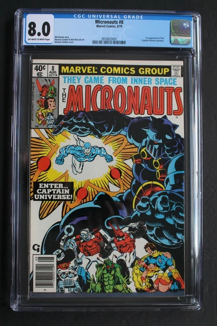 MICRONAUTS #8 GOLDEN-A 1st CAPTAIN UNIVERSE Live-Action MOVIE 1979 CGC ...