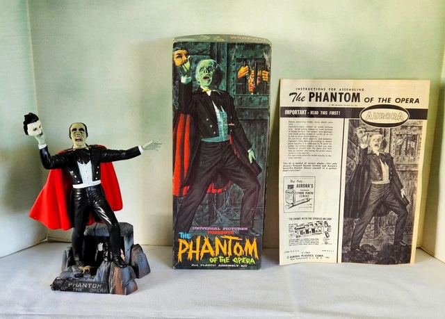 AURORA #428 PHANTOM of the Opera Factory Built Promo Model & Stock Box ...