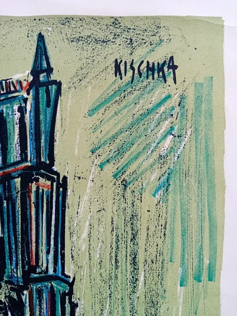 AFFICHE EXPOSITION ART KISCHKA 1971 Versailles MANTES-la-Jolie ...