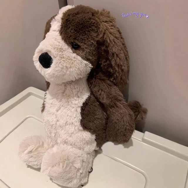 JELLYCAT MEDIUM BASHFUL Fudge Puppy: Soft plush toy NWT brand new with ...