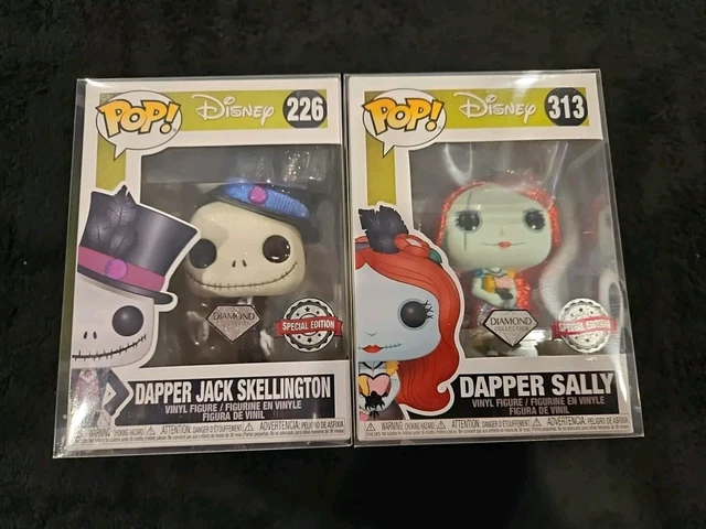 DISNEY POP VINYL Dapper Jack And Dapper Sally #226 & #313 Diamond ...