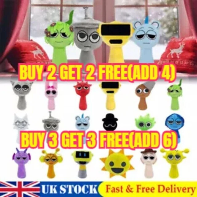 SPRUNKI PLUSH TOY Simon Oren Winda Sprunki Character Doll Plush Toy ...