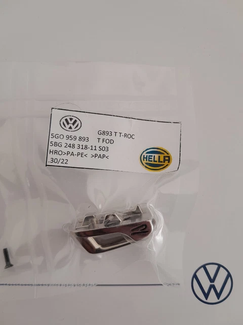GENUINE VW MK7 Golf Polo GTI Chrome Chromed Key Cap Top New Screw ...