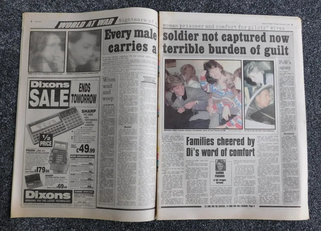 HISTORIC NEWSPAPER - Agony of first woman POW - Gulf War 1991 - Today ...