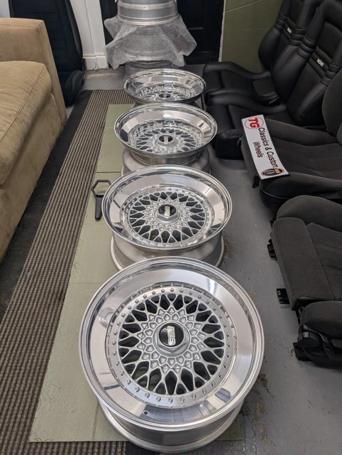 CLASSIC BMW BBS Custom 3 Piece Split Alloy Wheels E24 E28 E9 E23 E31 ...