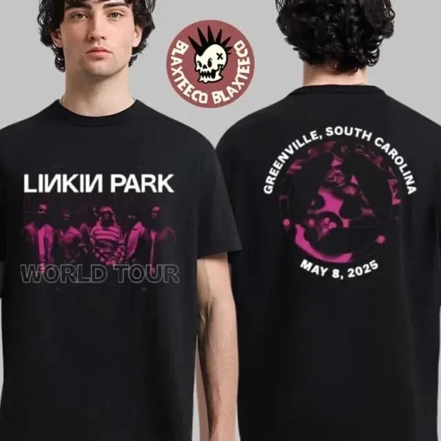 LINKIN PARK FROM Zero Tour 2025 Greenville SC Two Sided Unisex T-Shirt ...