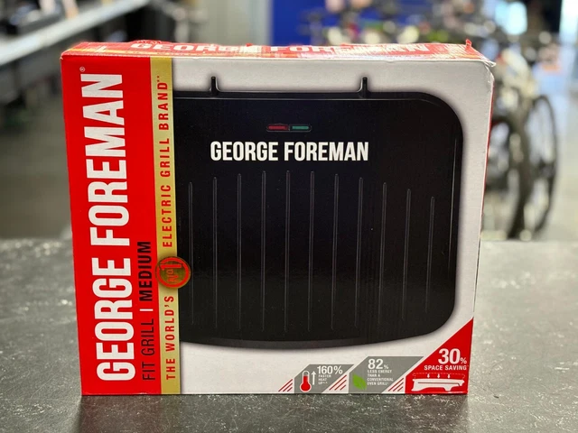 GEORGE FOREMAN MEDIUM Fit Grill Griddle Hot Plate Toastie Maker Machine ...