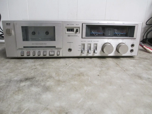 MODULAR COMPONENT SYSTEMS : MCS : Stereo Cassette Tape Deck 683-3543 ...