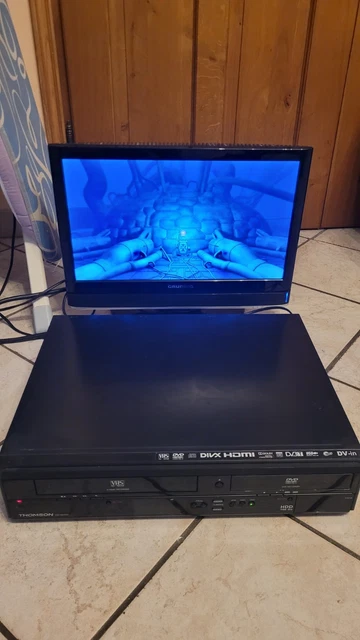 COMBI MAGNÉTOSCOPE LECTEUR DVD cassette enregistreur VHS THOMSON ...