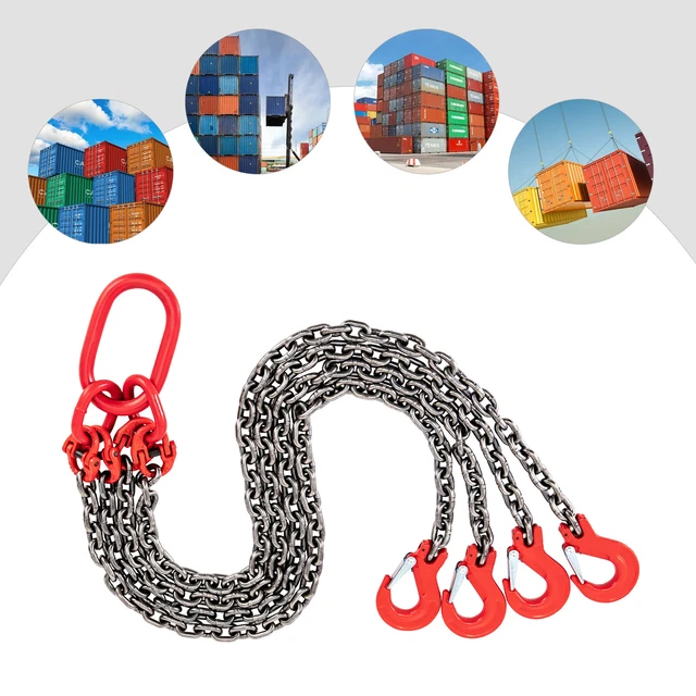 MULTI-PURPOSE MANGANESE STEEL Chain Sling 4-Leg 1.5m Lifting Chain ...