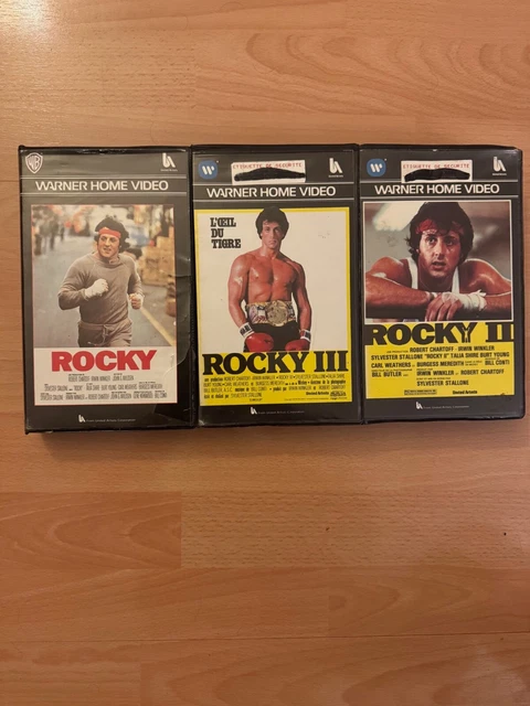 VHS / CASSETTES Video - Originales Rocky 1-2-3 Rare EUR 100,00 ...