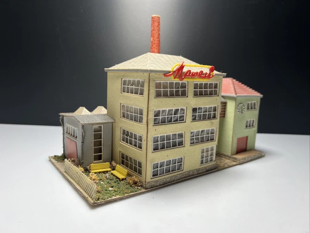 SPUR H0 DDR H0 AUHAGEN 1/48 Neue Fabrik Mawesi Pappe Piko Modellbahn ...