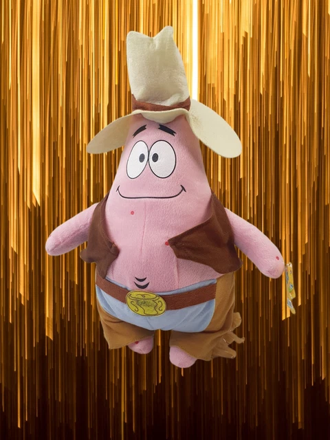 SPONGEBOB SQUAREPANTS SOFT Toy Patrick Cowboy Plush 50cm £16.03 ...