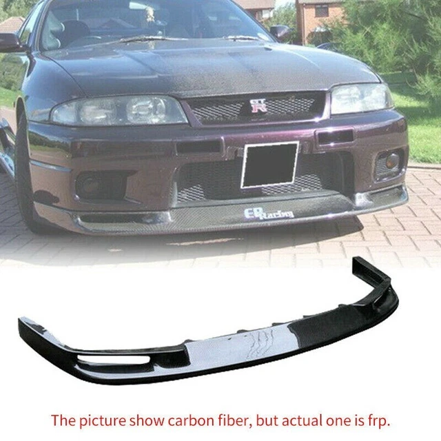 FRP FIBER JUN Style Front Bumper Lip Exterior bodykit For Nissan R33 ...