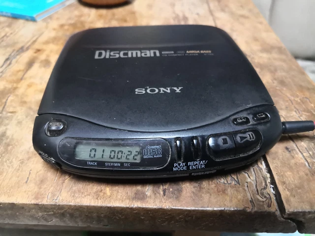 DISCMAN SONY LECTEUR De Cd Compact Player Mega Bass Vintage D-133 EUR ...