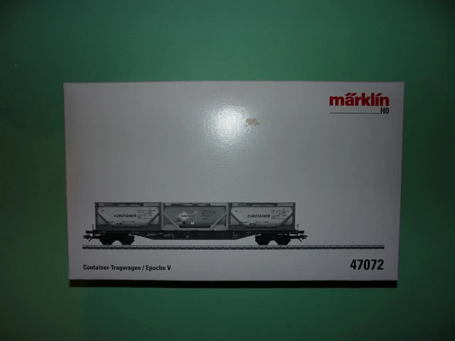 MARKLIN WAGON PORTE conteneurs EUROTAINER 47072 NEUF EUR 78,00 ...