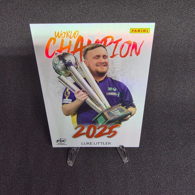 PANINI PDC WDC 2026 - Luke Littler - World Champion /50 (CHAMP-14) £80. ...