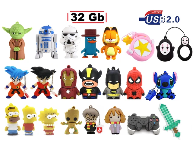 USB 32GB PEN drive stick Chihiro sakura Dragon ball stitch Minecraft ...