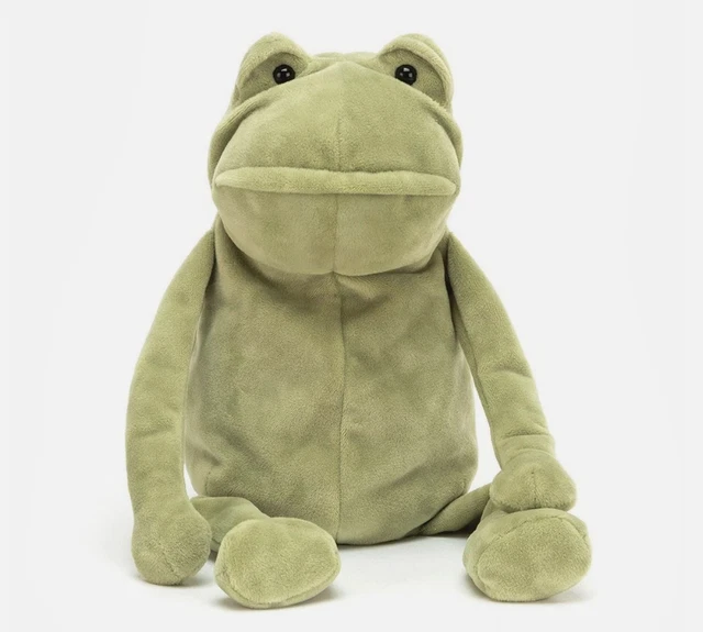 JELLYCAT FERGUS FROG 18cm Green Plush Doll - Brand New with Tag & Dust ...