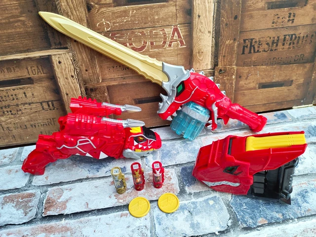 POWER RANGERS DINO Charge Super Drive Sabre and T Rex Red Morpher ...