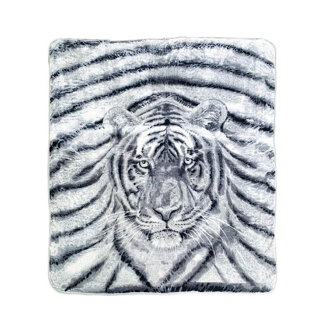 J.ELLIOT HOME 350GSM Tiger Photo Mink Blanket 220x240cm Grey $73.99 ...