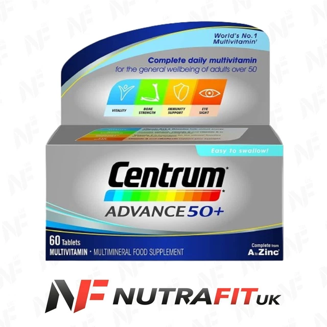 CENTRUM ADVANCE 50+ multivitamin multimineral vitamin mineral complex ...