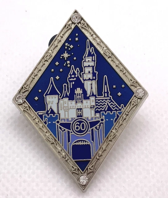 DISNEY DISNEYLAND 60TH Anniversary Diamond Castle Cast Commemorative ...