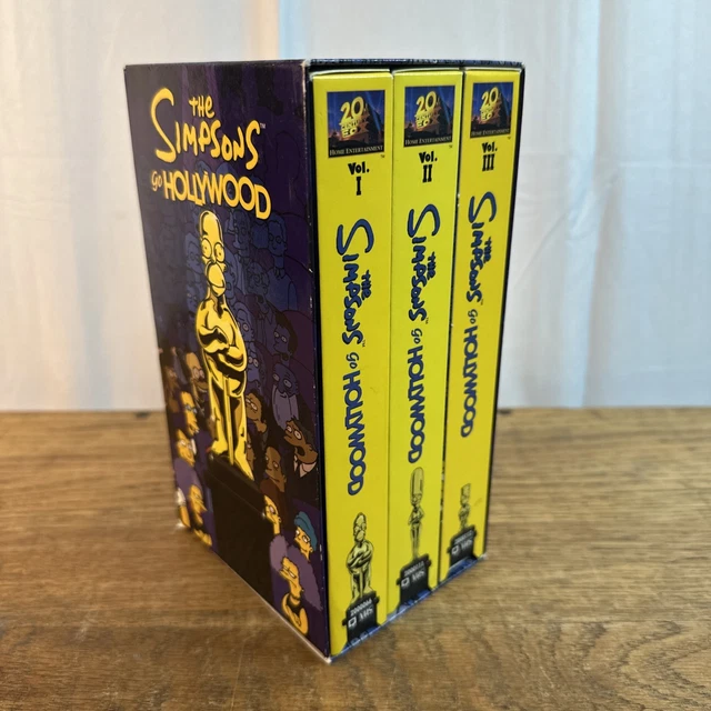1999 THE SIMPSONS Go to Hollywood VHS Box Set Volumes 1-3 Vintage £13. ...