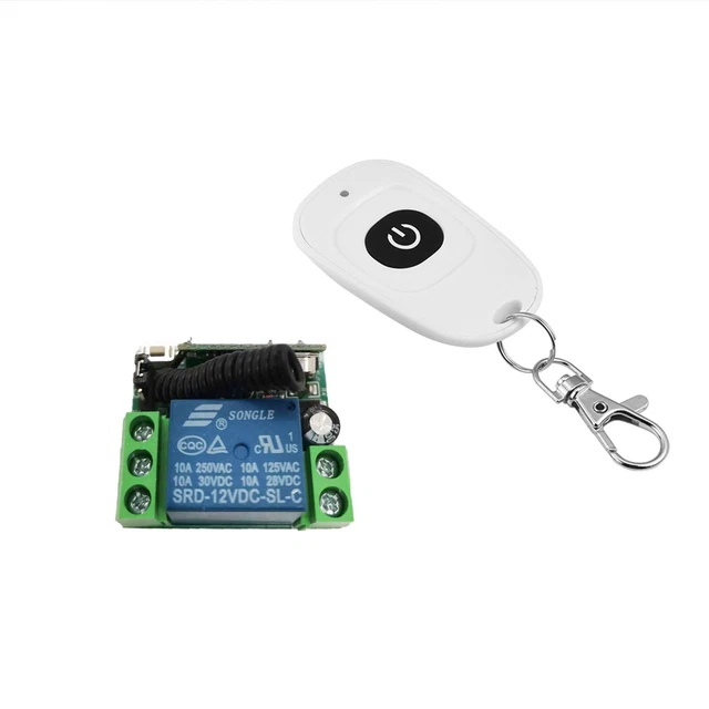DC 12V 315MHZ 1CH Wireless RF Relay Remote Control Switch Receiver ...