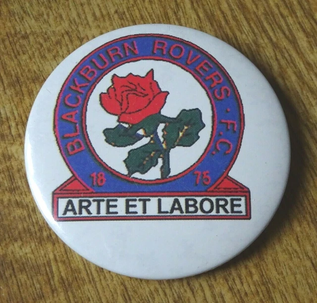 BLACKBURN ROVERS FC F.C. BADGE - VINTAGE FOOTBALL LOGO PIN BADGE 1980s ...