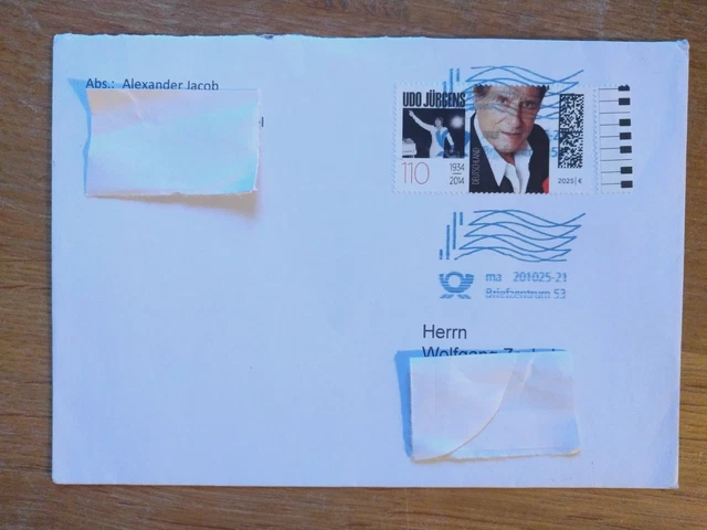 BRIEF MIT SONDERMARKE Udo Jürgens EUR 2,00 - PicClick DE
