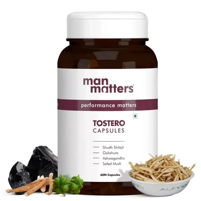 MAN MATTERS TESTORO 60 Capsules pure ayurvedic free shipping £18.96 ...