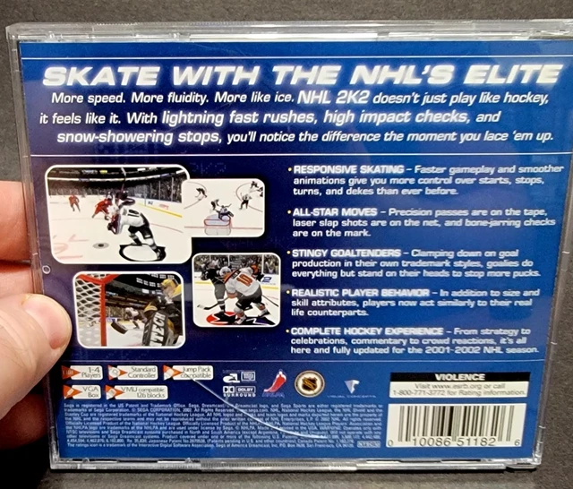NHL 2K2 (SEGA Dreamcast, 2002) CIB w/ Insert $43.25 - PicClick CA