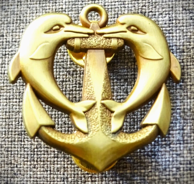 INSIGNE METALLIQUE MARINE Nationale - Brevet Plongeur De Bord EUR 10,90 ...