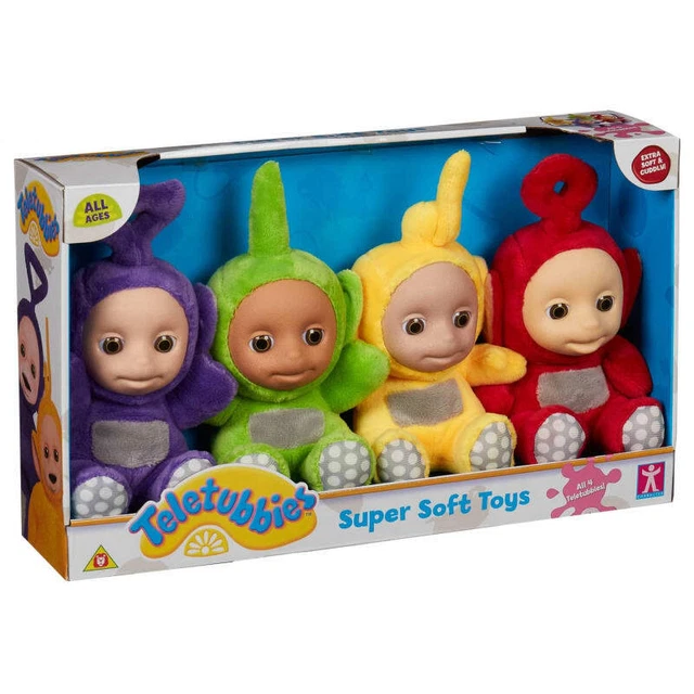 TELETUBBIES COLLECTABLE SUPER Soft Plush Toys Full Set of 4 Dolls ...
