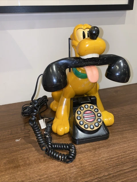 DISNEY PLUTO TELEPHONE (MYBELLE 805) In Yellow/Black £20.00 - PicClick UK