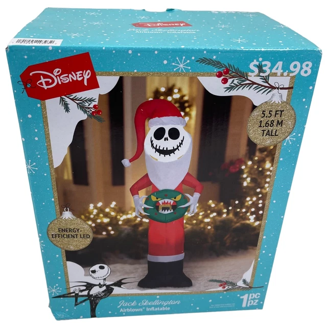 JACK SKELLINGTON NIGHTMARE Before Christmas AIRBLOWN INFLATABLE Disney ...