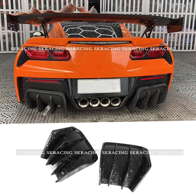 FORGED CARBON FIBER Rear Diffuser Rear Lip Splitte For 14-19 Corvette ...