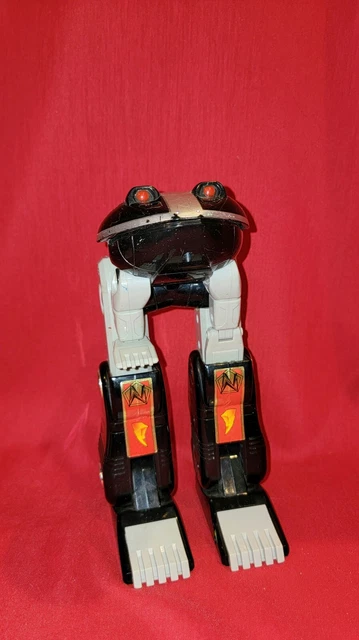 VINTAGE MIGHTY MORPHIN Power Rangers Deluxe Ninja Megazord Black Frog ...